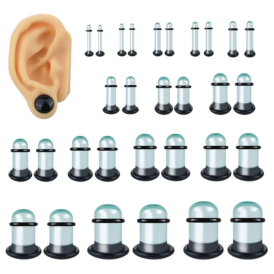 Everything You Need to Know About the 2pcs Glass Ear Gauges Stretching ...