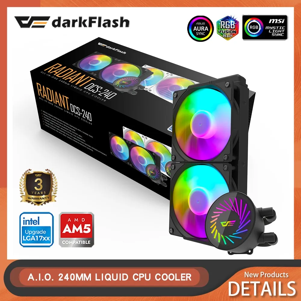 Aigo-DC-ARGB-Water-Cooling-CPU-Cooler-240-360mm-RGB-Fan-Liquid-Heatsink-Integrated-Radiator ...