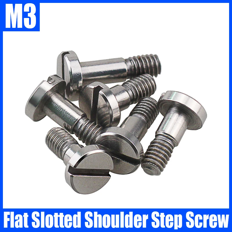 1PCS-M3-Stainless-Steel-Flat-Slotted-One-word-Slot-Positioning-Shoulder ...