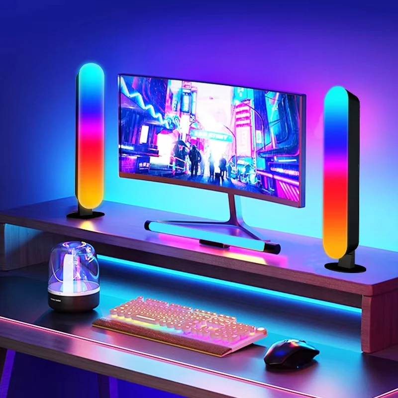 1pc Computer Desktop Decorative Light RGB Smart Light Bar Colorful ...