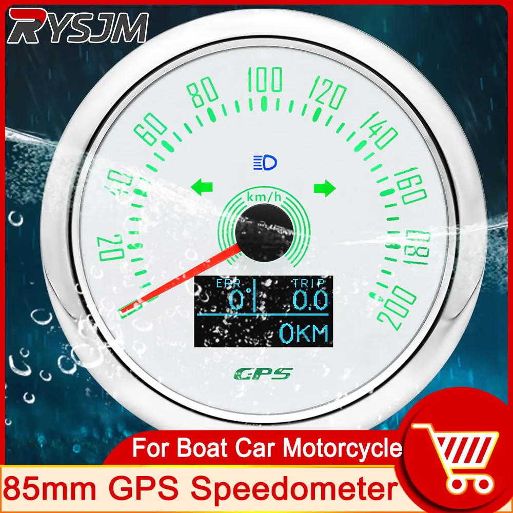 85MM-GPS-Speedometer-for-Boat-Car-Motorcycle-7-Colors-Backlight ...