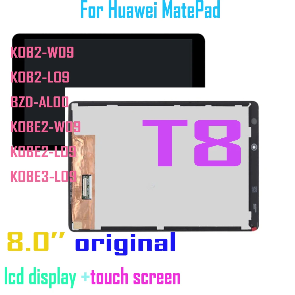 Original-For-Huawei-MatePad-T8-C3-8-0-KOB2-W09-KOB2-L09-BZD-AL00-KOBE2 ...