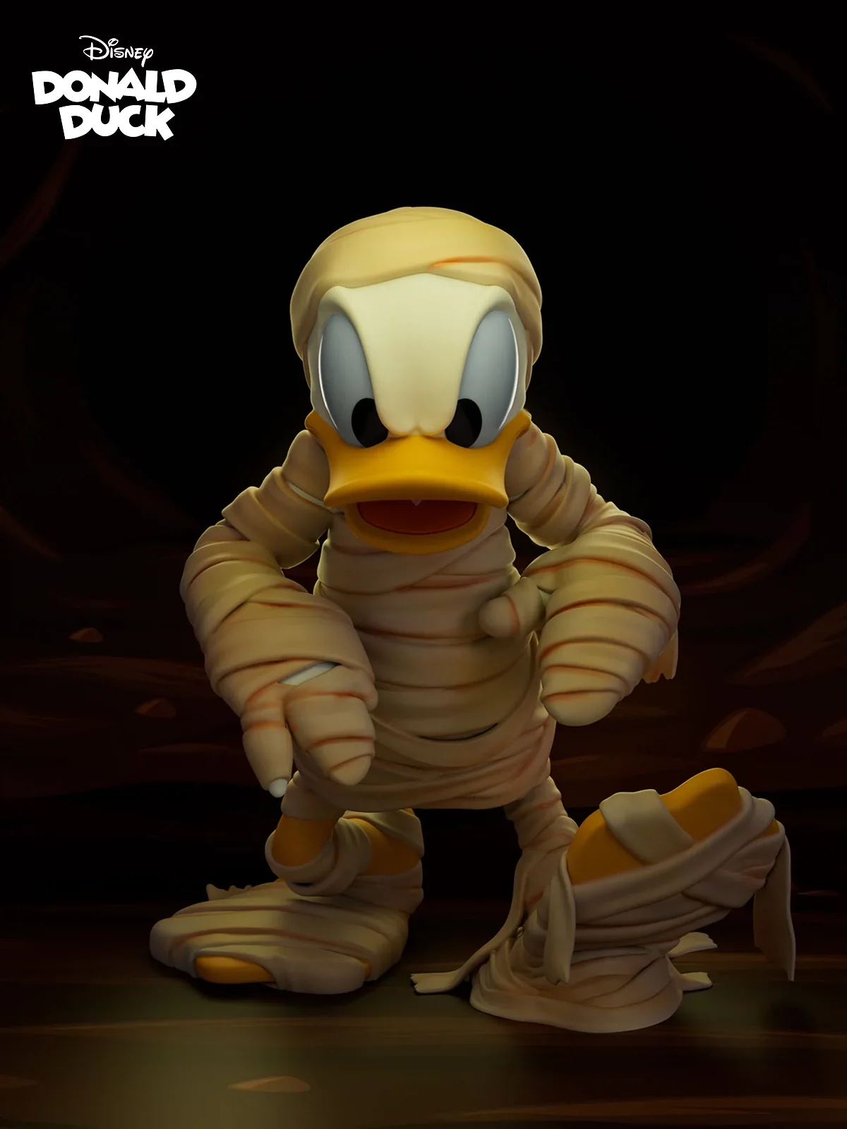 Disney Halloween Mickey Donald Duck Mummy Doll Cartoon Desktop ...