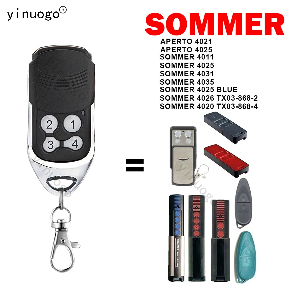 Sommer 868mhz Garage Door Remote Control Sommer 4026 Tx03-868-2 4020 ...
