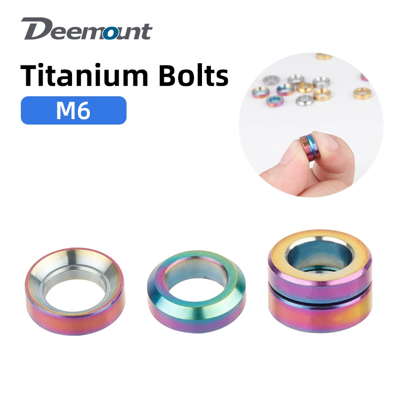 Titanium Brake Caliper M6 Spacers CNC Machined Concave Convex Spaers ...