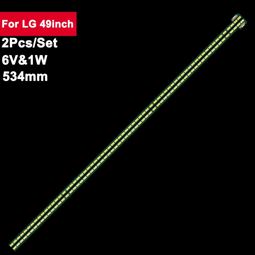 2pcs-6V-534mm-Led-Backlight-Strip-For-LIG-49inch-6922L-0128A-6916L1722B ...