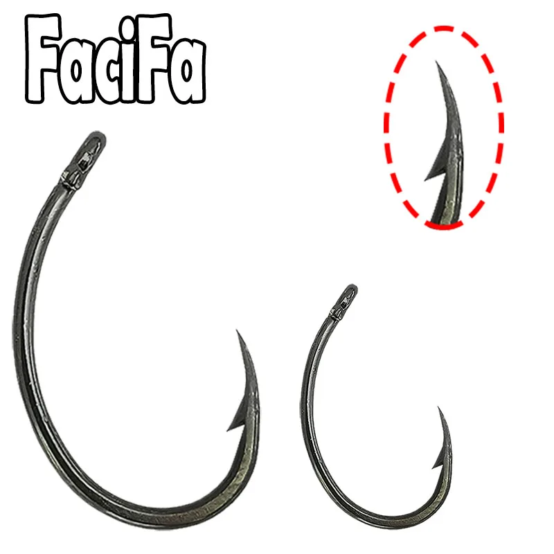 50-pcs-PTFE-Carp-Fishing-Hook-Barbed-Offset-Circle-Hook-Fly-Fishing-Jig ...