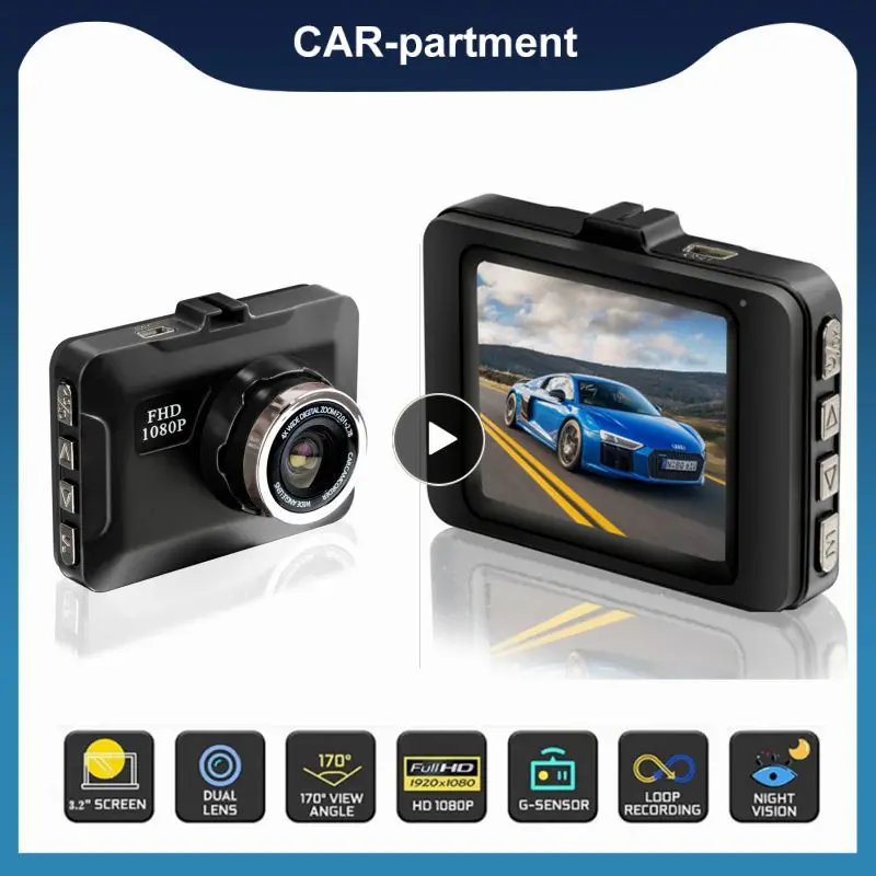 Car-Dash-Cam-FULL-HD-1080P-Night-Vision-Driver-Recorder-Front-And-Rear ...