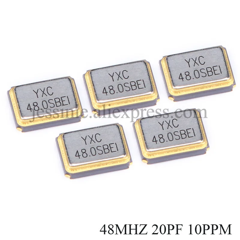 5pcs/lot 3225 Smd Passive Crystal Oscillator 48mhz 48 Mhz 48m Hz 20pf ...