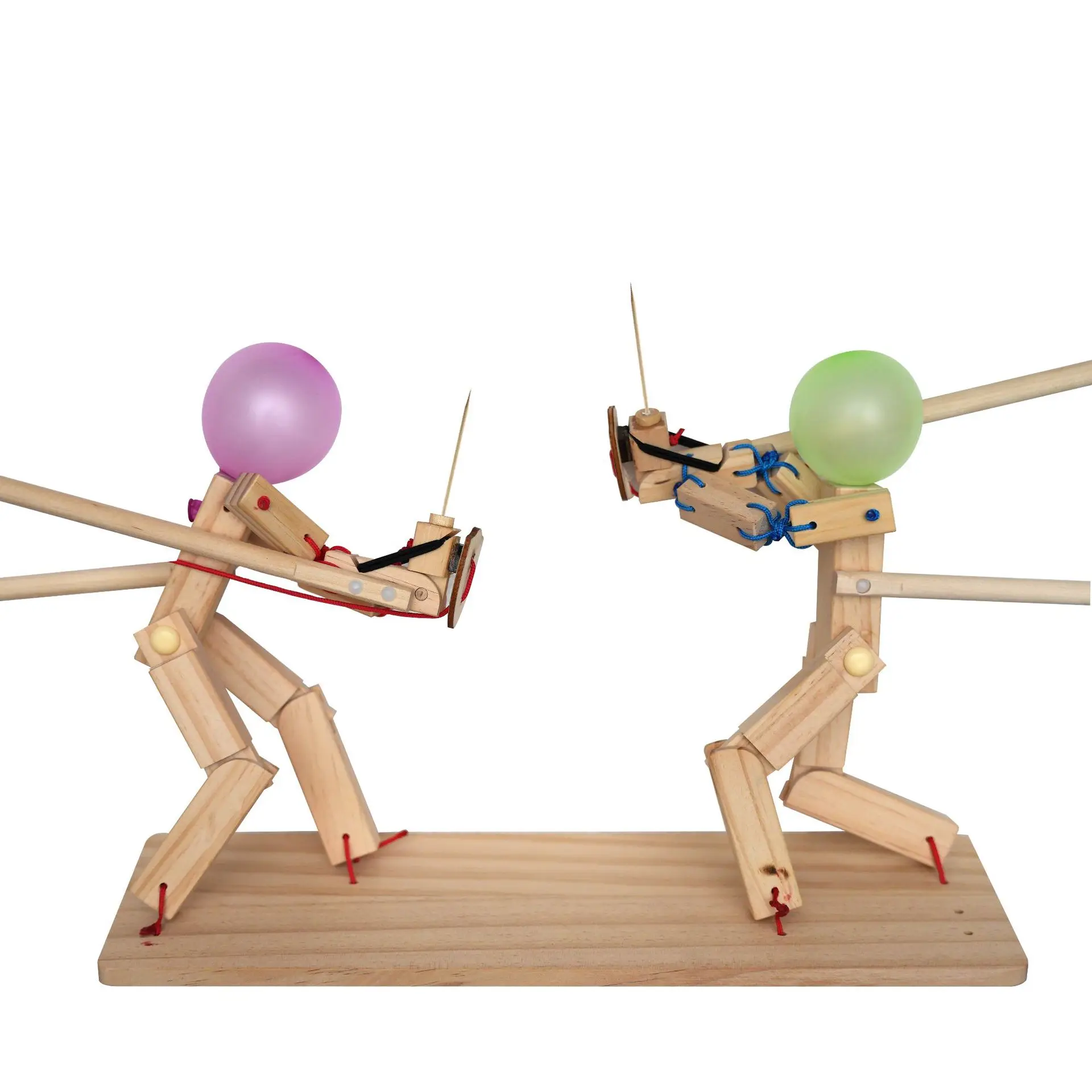 Balloon-Bamboo-Man-Battle-Wooden-Fighter-with-Inflatable-Balloon-Head ...