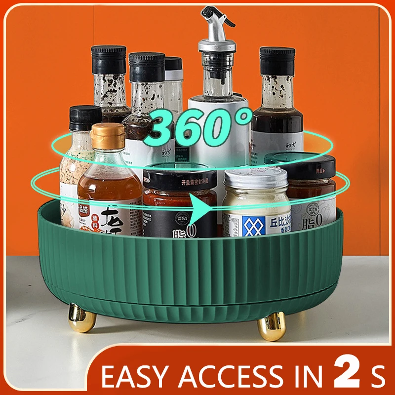Non-Skid-Spice-Rack-360-Rotation-Pantry-Cabinet-Turntable-with-Wide ...