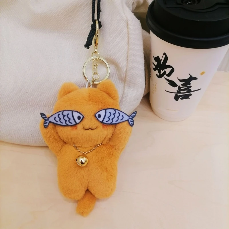 Cute-Cat-Plush-Keychain-Pendant-Cute-Cat-Bag-Charm-Plush-Cat-Keychain ...