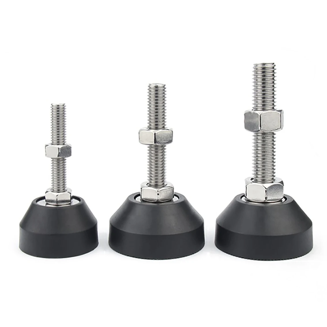 M8-M10-M12-304-Stainless-Steel-Nylon-Fixed-Foot-Cup-Adjustable-Screw ...