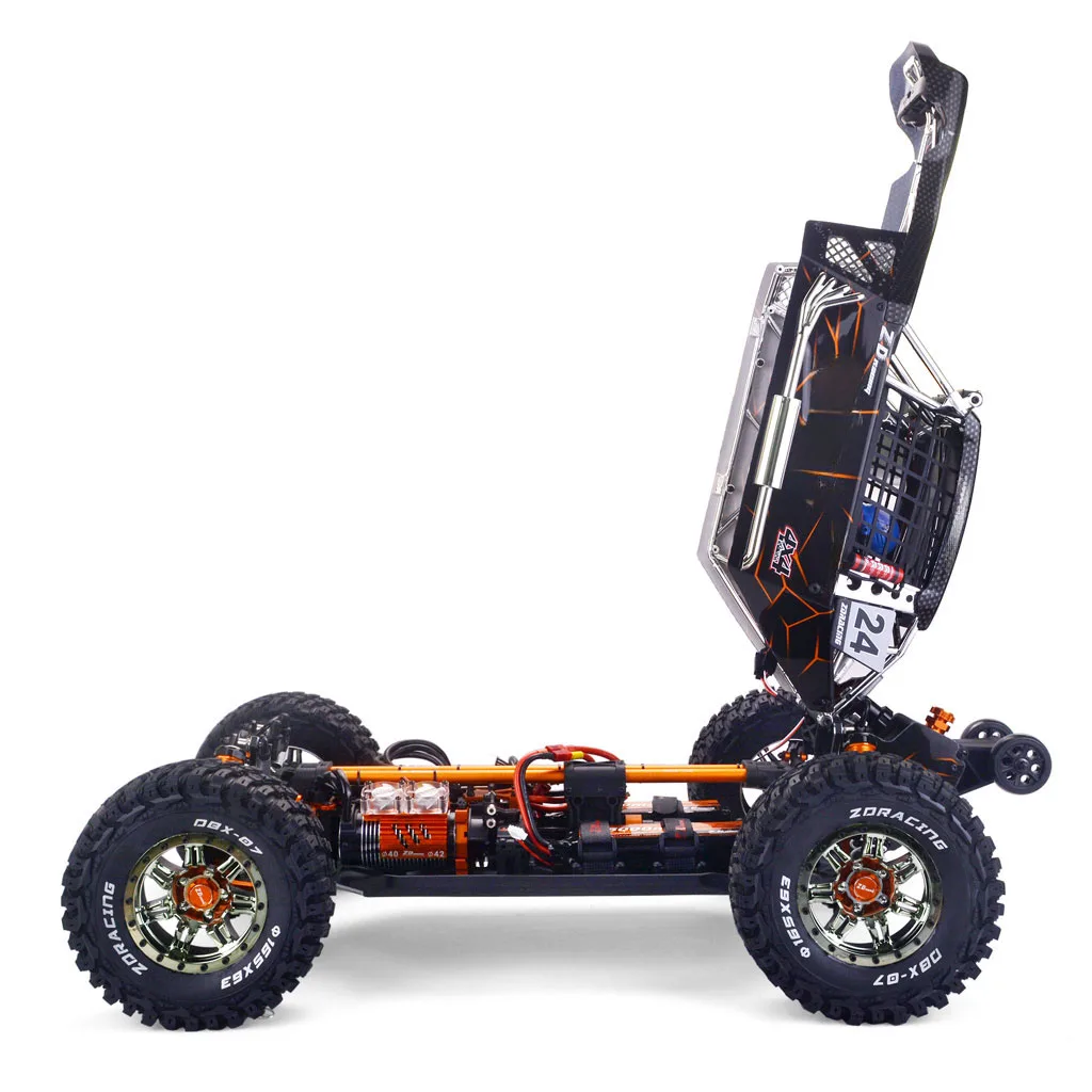 ZDレーシング 1/7 DBX07 4WD RCデザートバギー 電動 80KM/H 高速 4082ブラシレスモーター ウィリーバー リモート ...