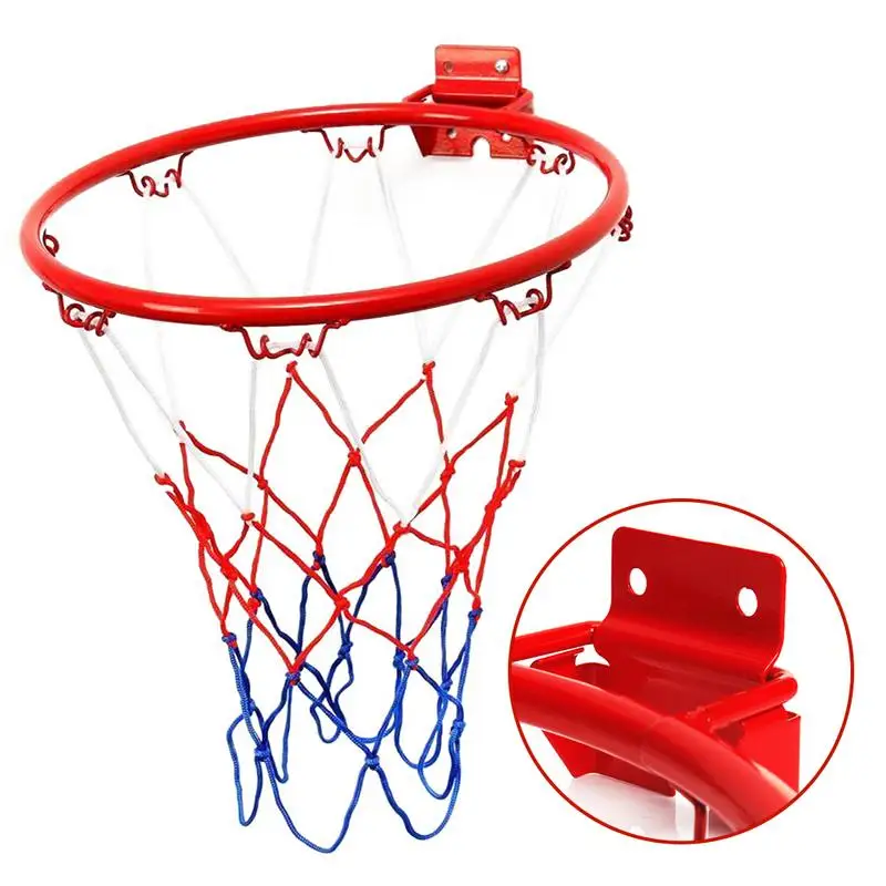 32CM Hanging Basketball Hoop Wall Mounted Goal Hoop Rim Net Sports ...
