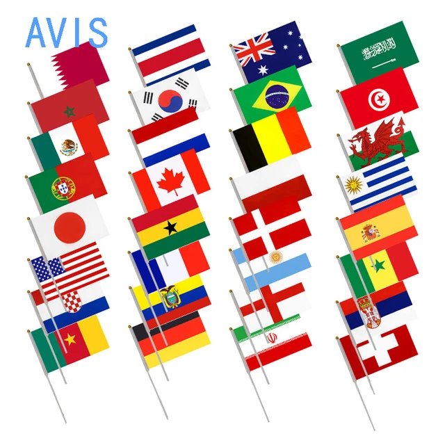 Latin America Flags Collage