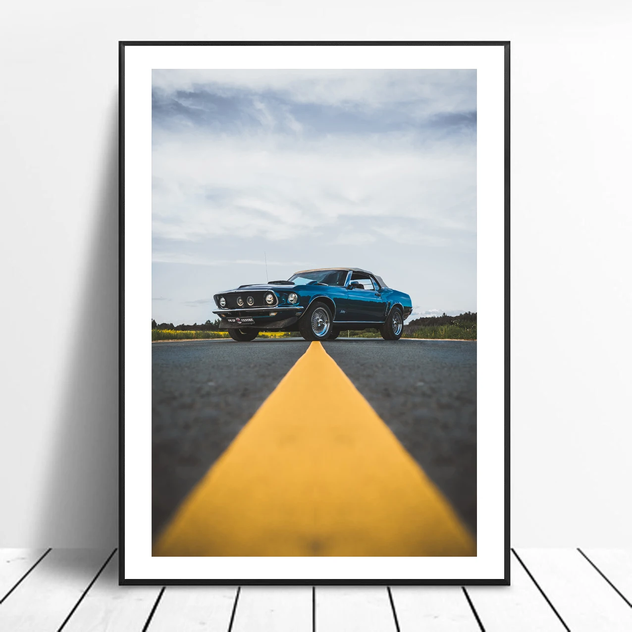 Modern Art Decorative Painting Fords Mustang 1969 On The Road Muscle ...