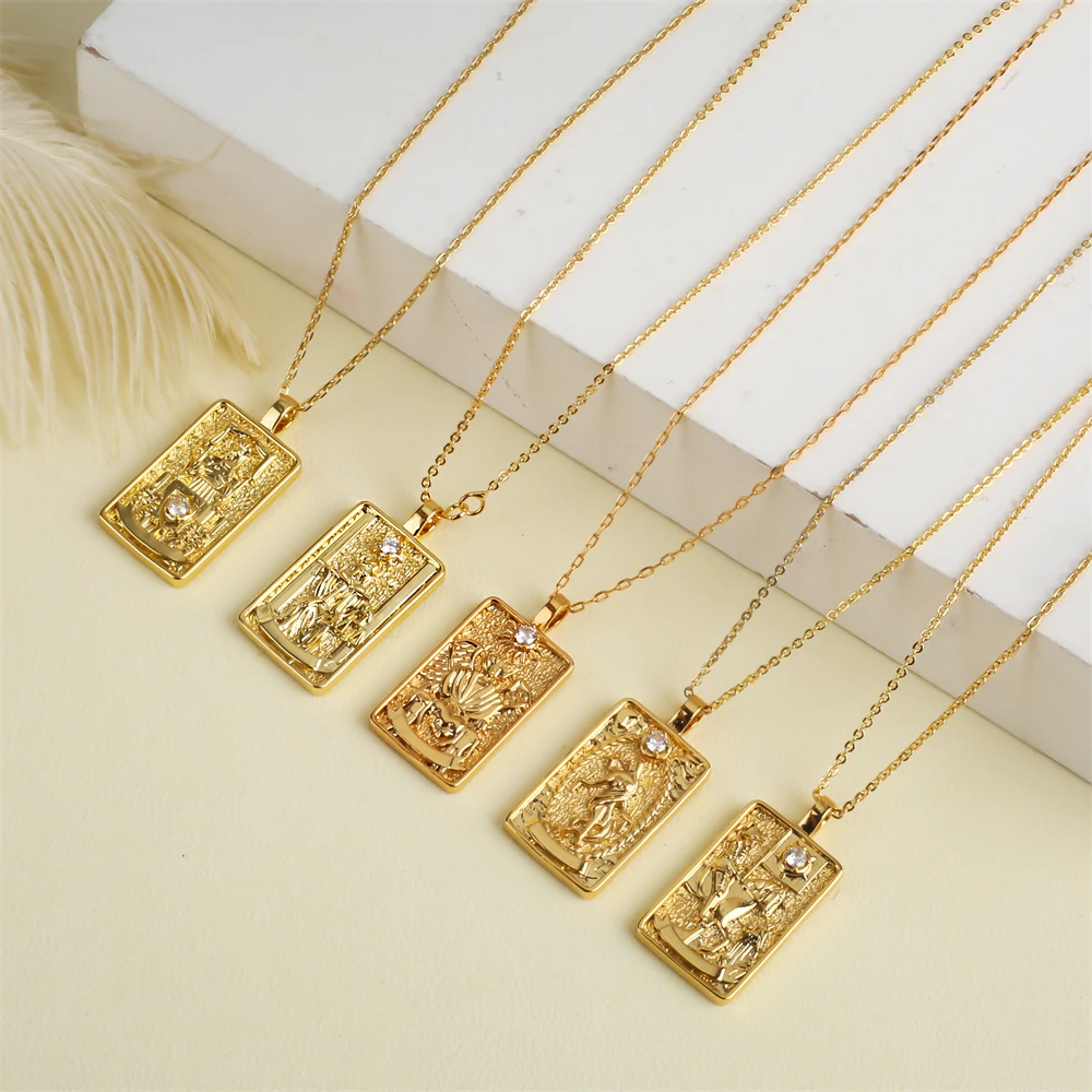 Aesthetic-Tarot-Esoteric-Cubic-Zirconia-Jewelry-Necklace-2023-Tarot ...