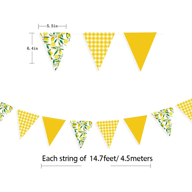 Yellow Triangle Banner Clipart