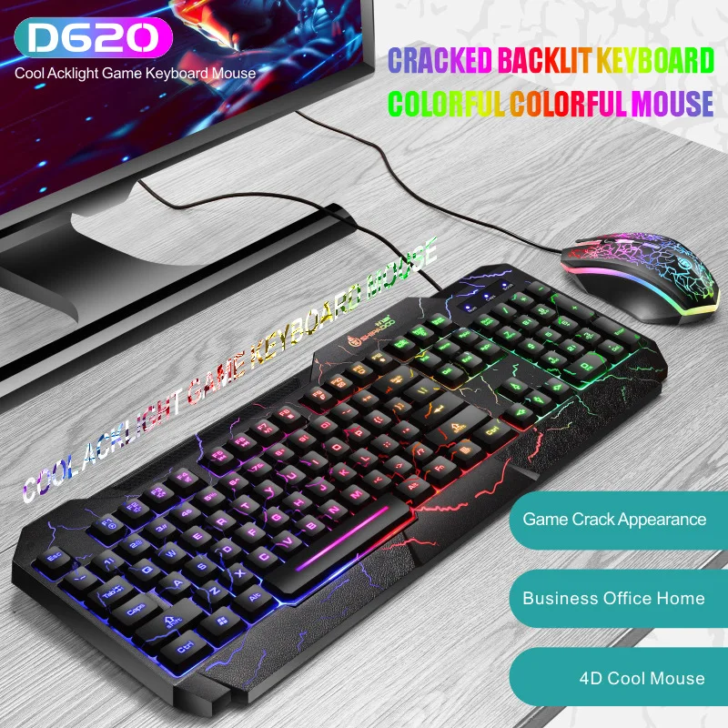 Wired-Crack-Pattern-Glowing-Characters-4D-Gaming-Keyboard-and-Mouse-Set ...