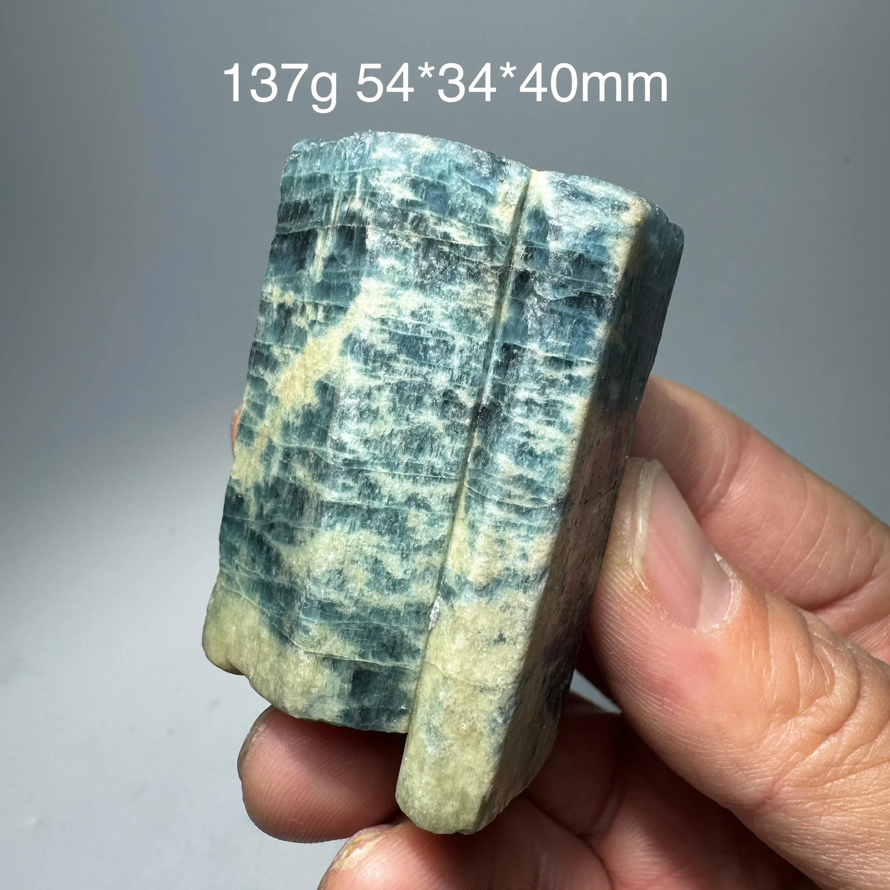 137g Natural Madagascar Deep Colour Aquamarine Mineral Specimen Rough ...