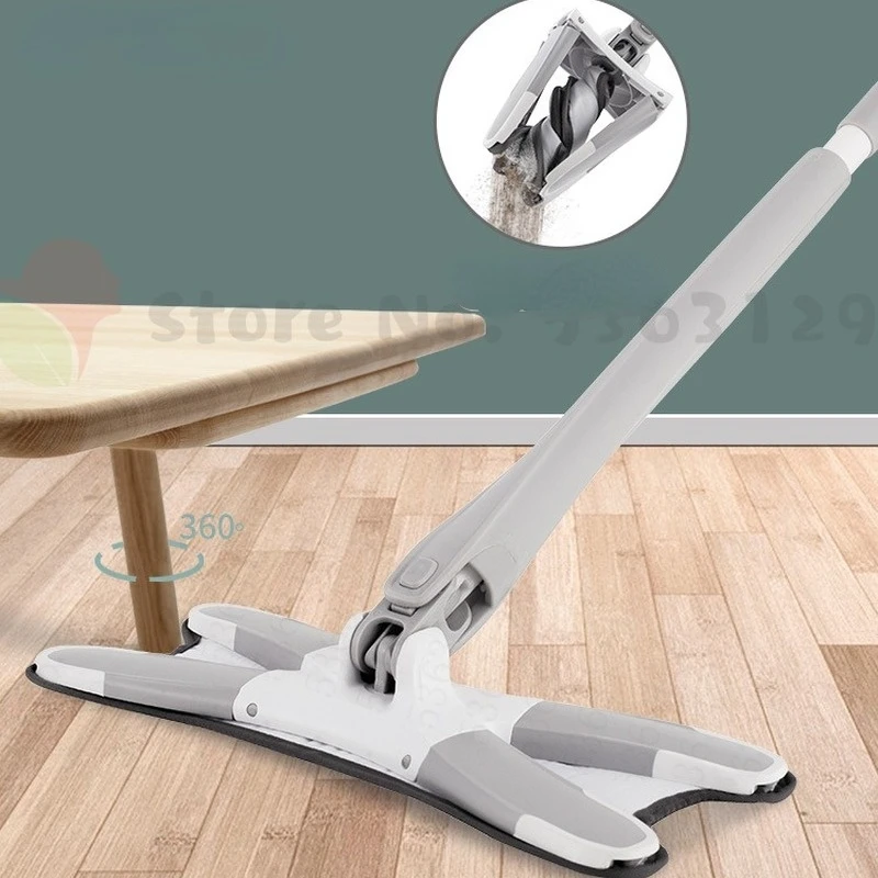 Mop liso molhado e seco do mop 360 ° x tipo da rotação mop do aperto da ...