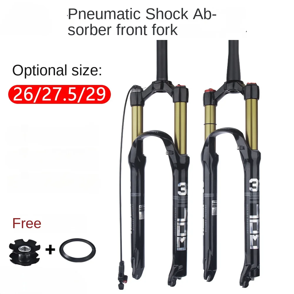 Mountain-Bike-Fork-Suspension-Shock-Absorption-Air-Pressure-26-27-5-29 ...