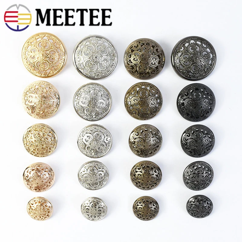 Metal Decor Accessories | Buttons Sewing Metal | Metal Coat Button ...