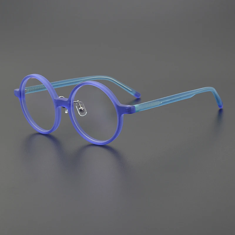 Montura-de-gafas-redondas-de-acetato-para-hombre-y-mujer-lentes-pticas ...