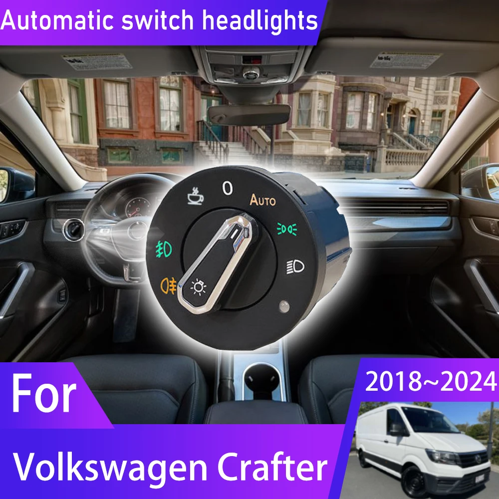 For-Volkswagen-Crafter-SY-SZ-2018-2024-2020-Automatic-Car-Light-Switch ...