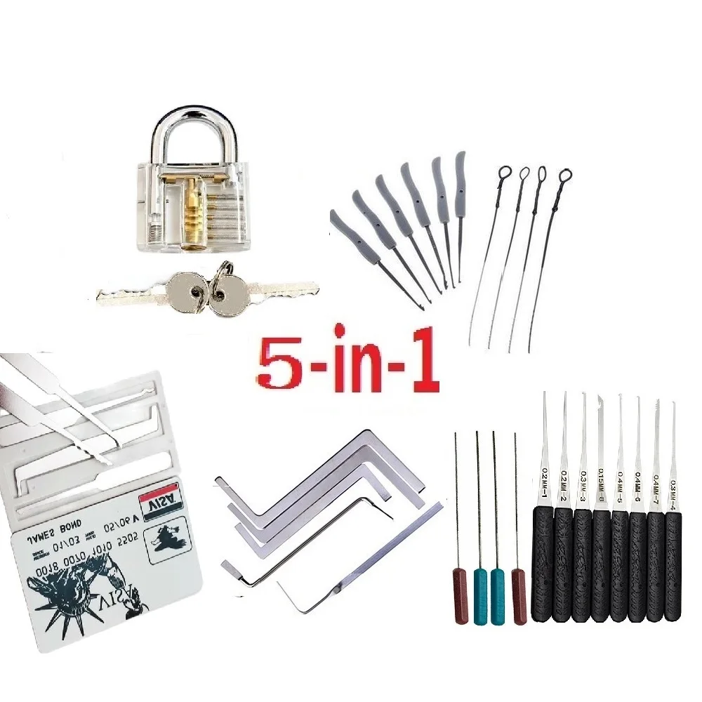 5-mini-Lock-Pick-Set-Locksmith-Supplies-Broken-Key-Auto-Extractor ...