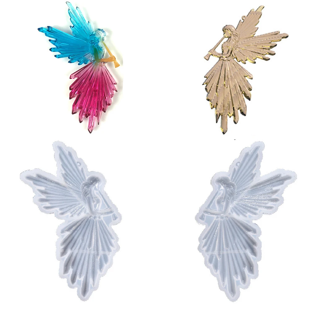 Angel-Girl-Mirror-Silicone-Mold-DIY-Crystal-Epoxy-Resin-Mould-Resin ...