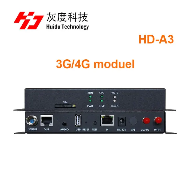 Huidu HD-A6 HD-A4 HD-A5 full color video led display player box huidu ...