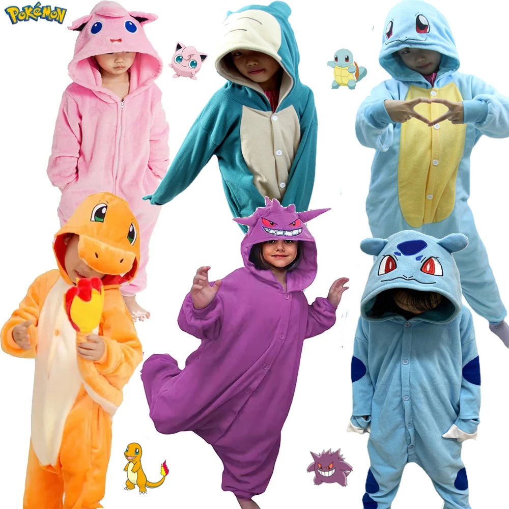 Kids-Gengar-Snorlax-Pokemon-Onesies-Kigurumi-Jigglypuff-Squirtle-Stitch ...