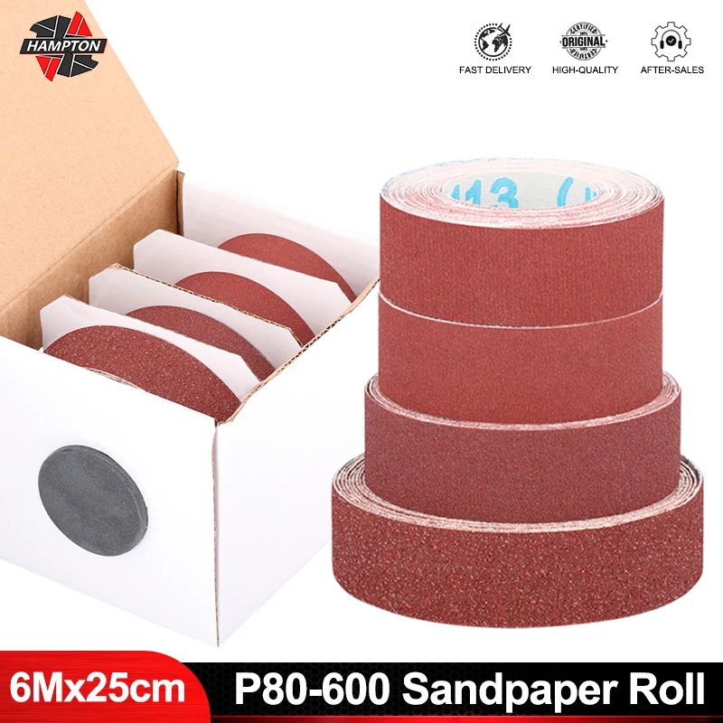 Abrasive-Tool-Sandpaper-Roll-6-Meter-25cm-Width-Sanding-Paper-Emery ...