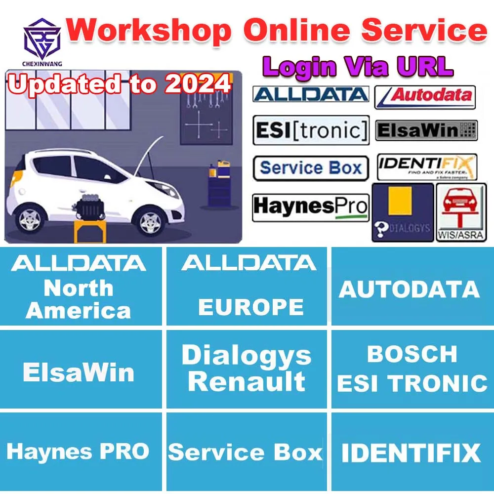2024-Workshop-Repair-Online-Account-Pack-for-Alldata-USA-Autodata-Haynes-PRO-Identifix-Elsa-WIS ...