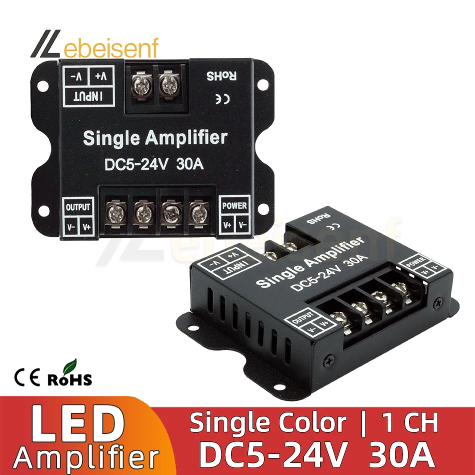 Single-Color-LED-Dimmer-PWM-Lamps-Controller-Signal-Amplifier-DC-5V-12V ...
