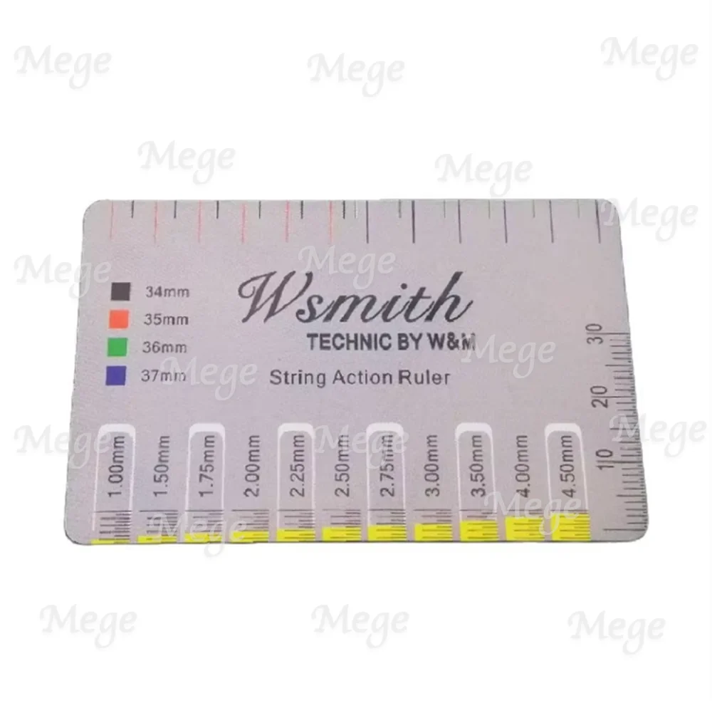 1pcs Guitar Gauge String Pitch Rule String Action Gauge Ruler PVC ...