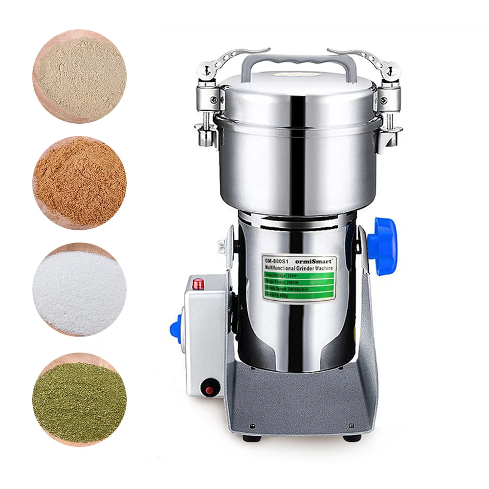800g-Swing-Type-Grains-Herbal-Powder-Miller-Dry-Food-Grinder-Machine ...