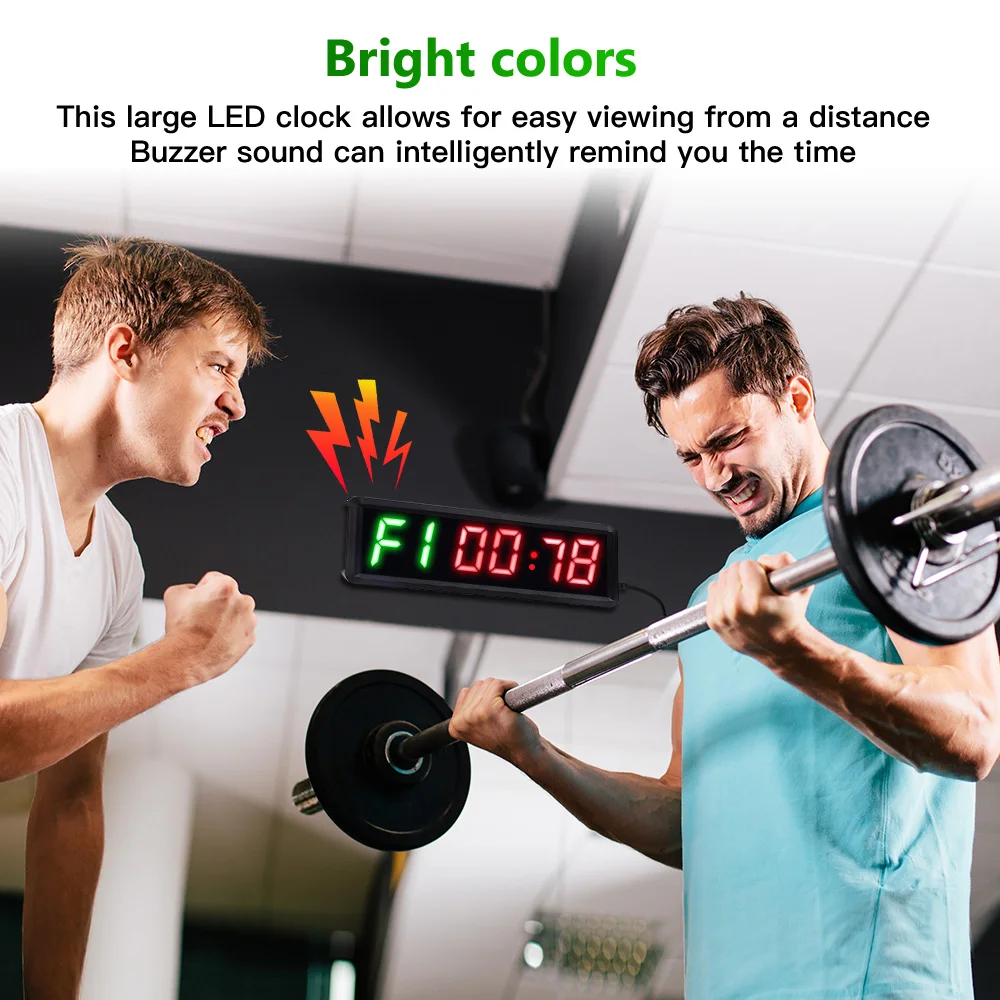 Digit Led Timer Boxing Gym Crossfit Tabata Emom Interval 47 Off