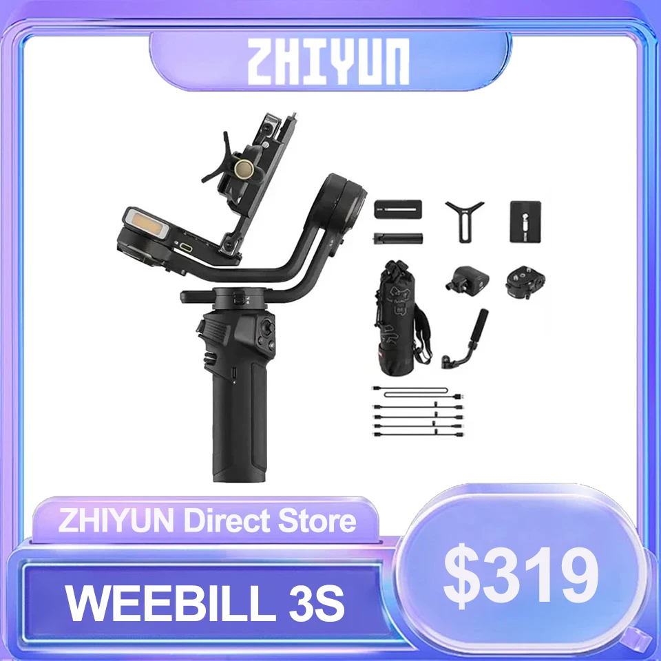 ZHIYUN-WEEBILL-3S-Camera-Gimbal-Stabilizer-3-Axis-Handheld-Gimbal-for ...