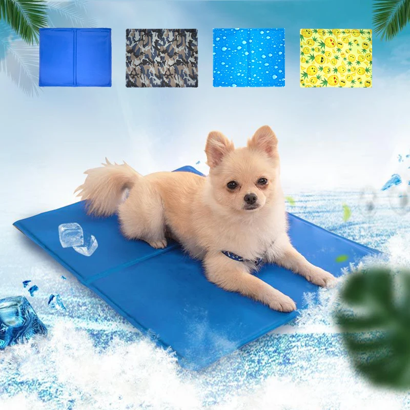 Dog-Cooling-Mat-Pet-Ice-Pad-Teddy-Mattress-Pet-Cool-Mat-Bed-Cat-Summer ...
