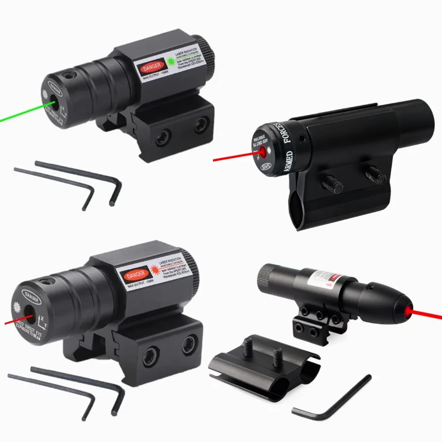 Red-Dot-Laser-Sight-11mm-20mm-Scope-Mount-Set-for-Rifle-Pistol-Shot ...