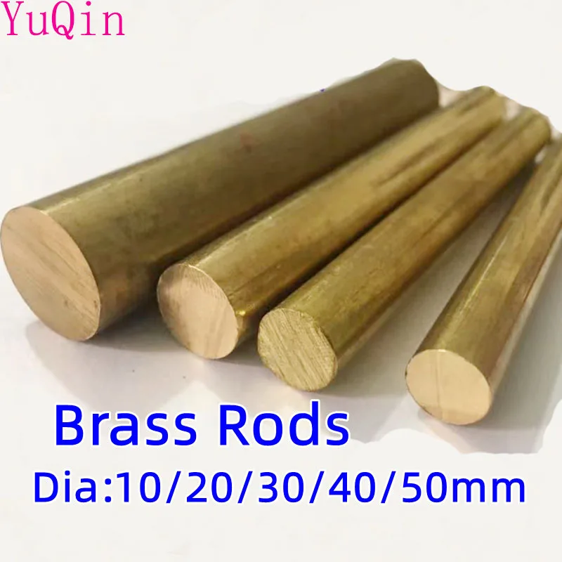 10mm 30mm 50mm Dia Brass round rod bar solid lathe cutting tool Big ...
