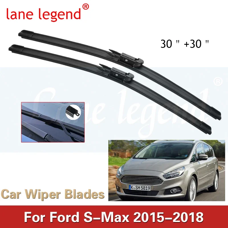 Car-Wiper-Blade-For-Ford-S-MAX-30-30-R-2015-2018-Auto-Windscreen ...