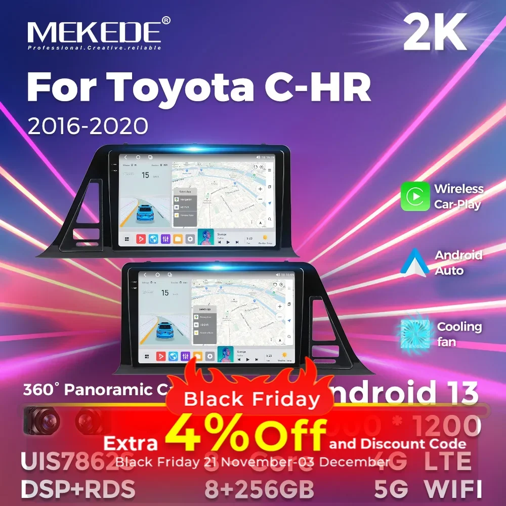 MEKEDE-9inch-Car-Radio-Smart-Multimedia-For-Toyota-C-HR-2016-2020-RHD ...