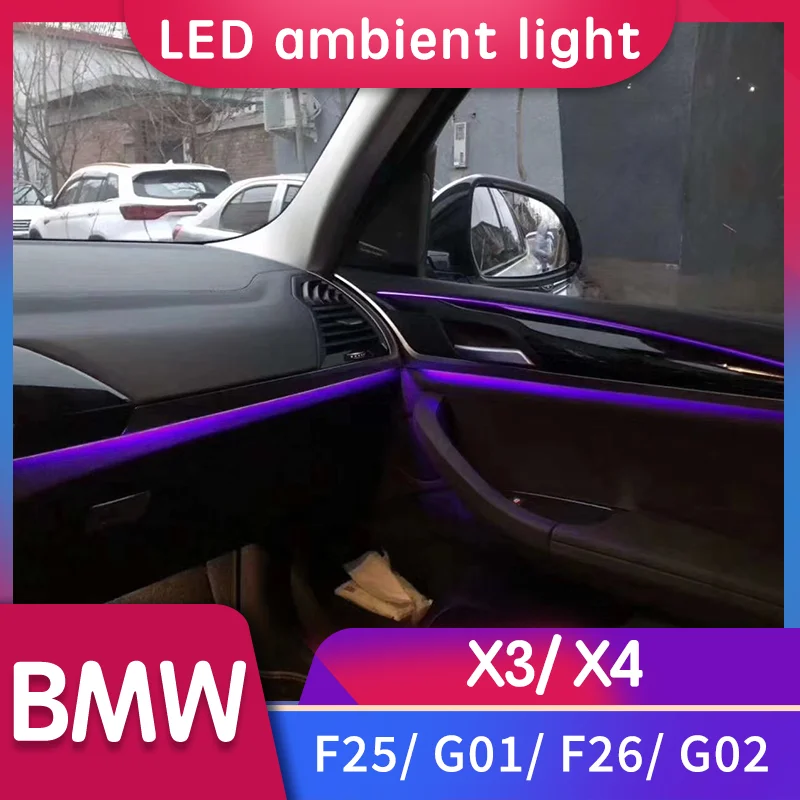 X3/X4 8/11colors Car Decorative Auto Ambient Light Led Strip For BMW ...