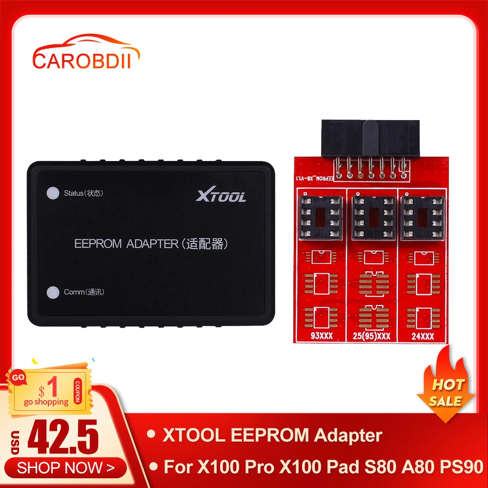 Original XTOOL EEPROM Adapter For x100 Pro x100 Pad PS80 A80 Key Programming Tool Auto Car ...