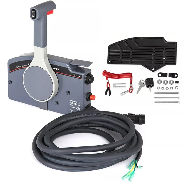 Rupse OutboardリモートコントロールボックスプッシュOpen for Yamaha with 10ピンケーブルOEM 703 ...