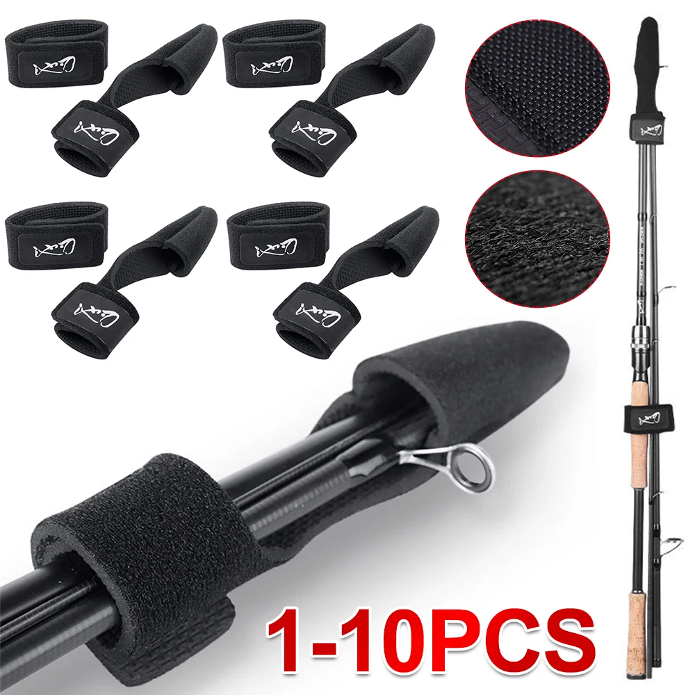 Fishing-Rod-Tie-Elastic-Tip-Cover-Straps-Reusable-Outdoor-Sports ...
